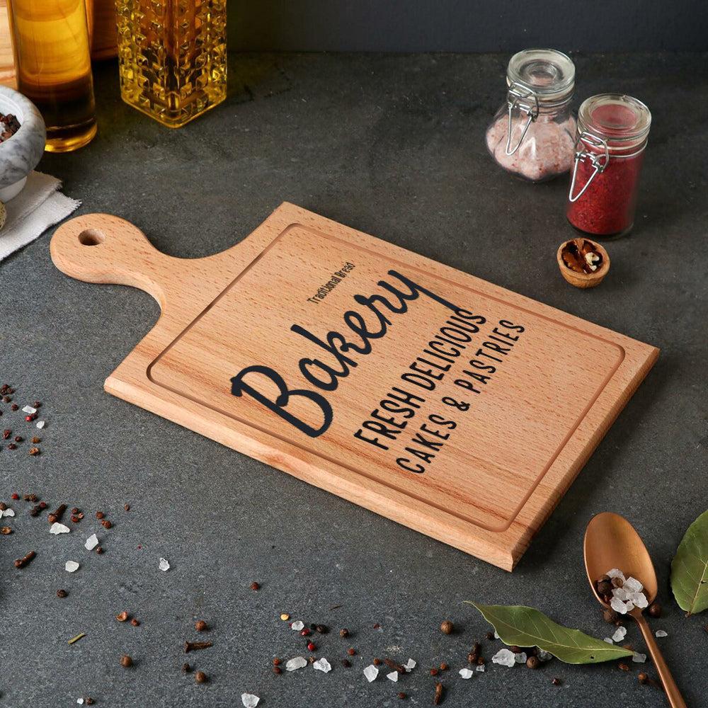 Acacia Wood Bread Tray Kitchen Cutting Board Wooden Fruit Chopping Blo ...
