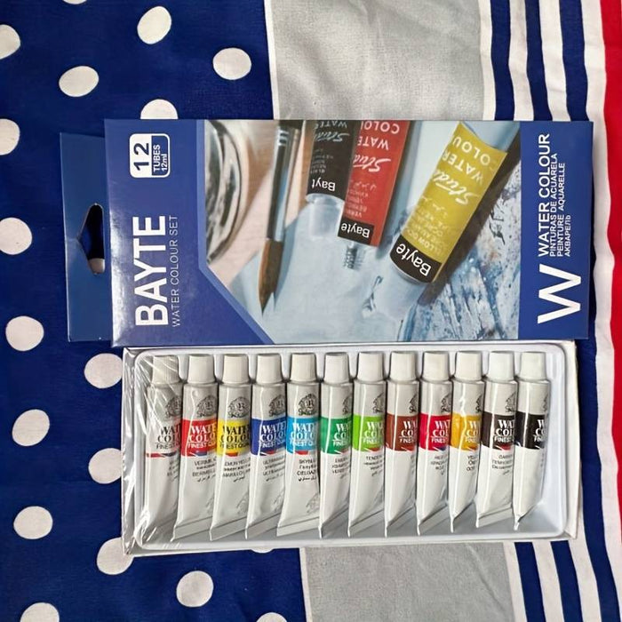 Barroco Watercolor Paints Basics Set Of 12 colors – My Store