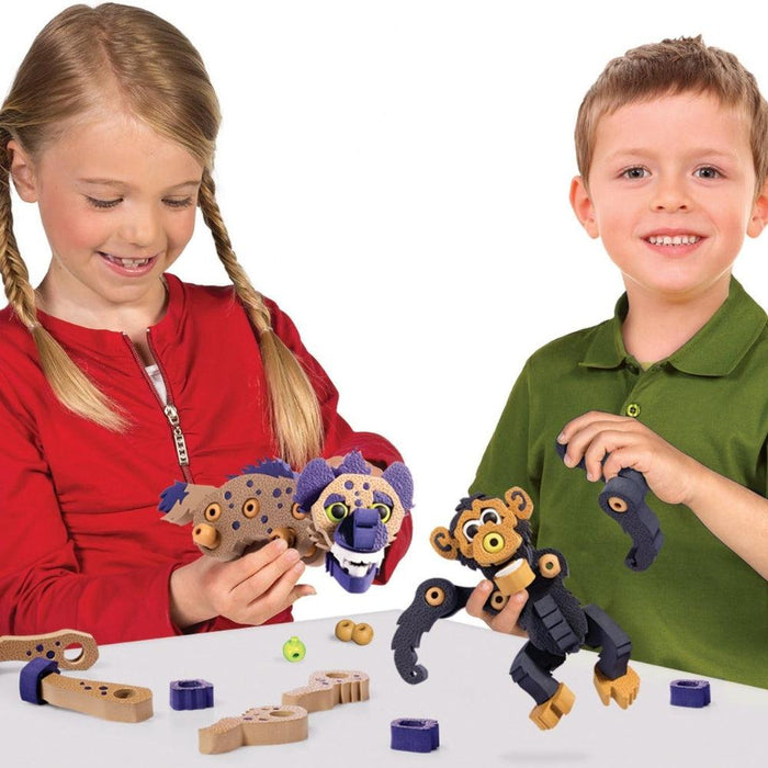 Bloco Animalia Hyena & Chimpanzee Construction Kit – My Store