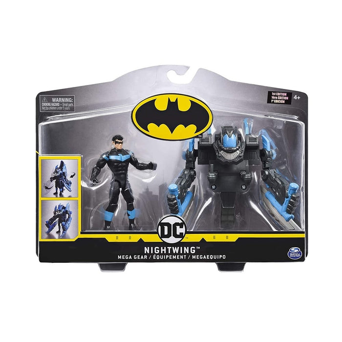 DC Comics Batman 4-Inch Nightwing Mega Gear Deluxe Action Figure With ...
