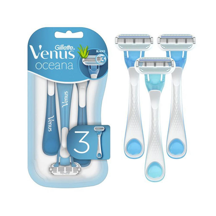 Gillette Venus Oceana Women's Disposable Razor 3 Pcs – My Store